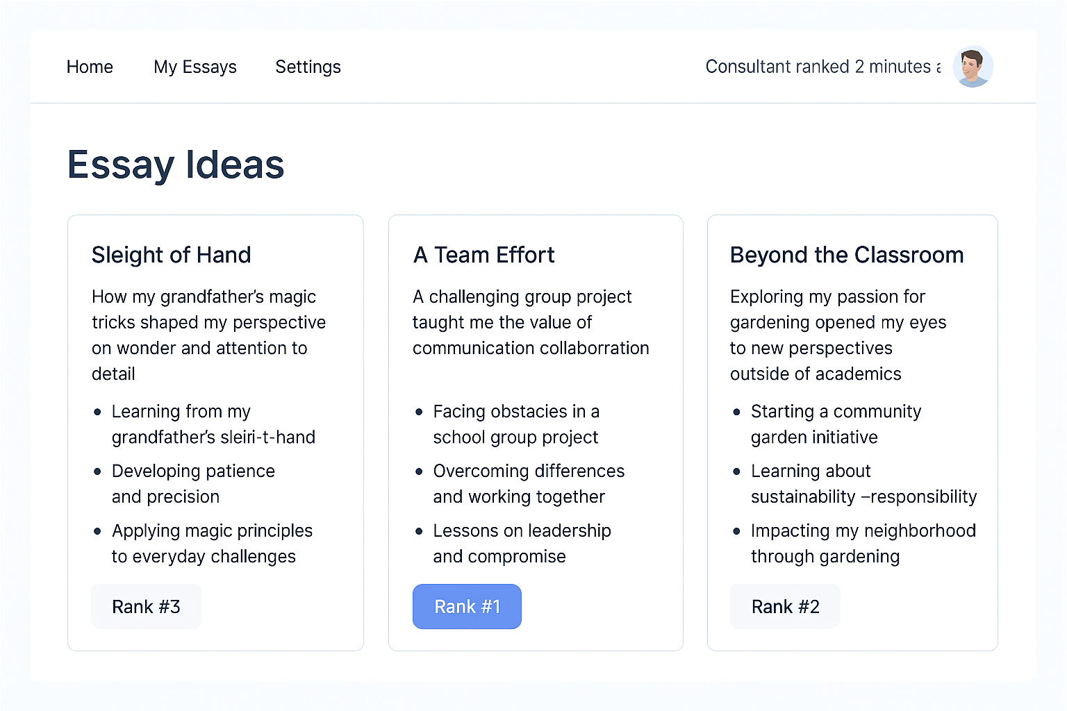 EssayApp.AI - AI-Powered College Essay Writing Tool | Get Into Top ...